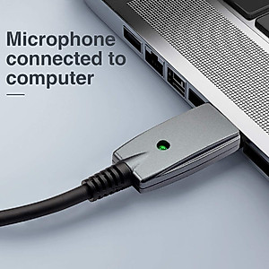 Disino USB Microphone Cable,XLR Female to USB Mic Link Converter Cable for Microphones or Recording Karaoke Sing,6 feet (USB to XLR)