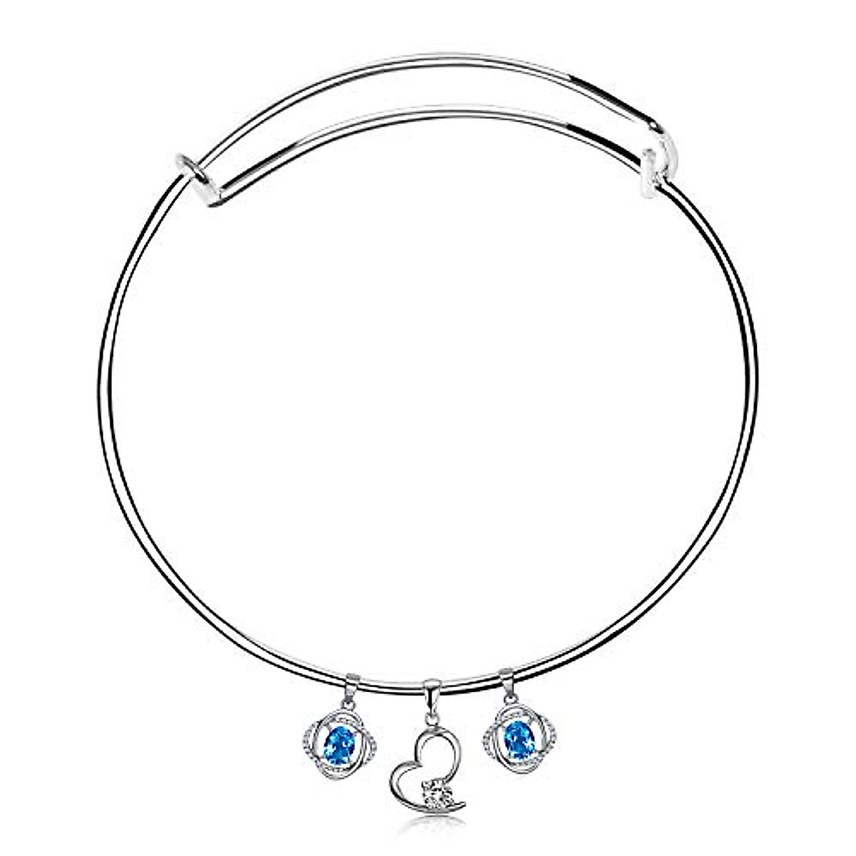 UPINS 60Pcs Expandable Blank Bangle Bracelets Adjustable Wire Bracelets for DIY Jewelry Making, Silver