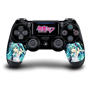 Head Case Designs Officially Licensed Hatsune Miku Night Sky Graphics Vinyl Sticker Gaming Skin Decal Cover Compatible With Sony PlayStation 4 PS4 DualShock 4 Controller