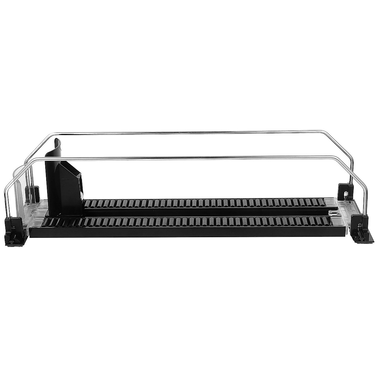 Hemobllo Drink Dispenser for Refrigerator, Automatic Vending Machine Pusher Tray Rack Soda Can Organizer Beverage Can Rack Pull Out Cabinet Shelf for Fridge, Pantry and More