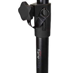 Gator Frameworks Standard Subwoofer Speaker Pole Mount with Adjustable Height (GFW-SPK-SUB60),Black