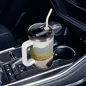 Niapessel Leak Proof Tumbler, Insulated Water Bottles with Straw, Funny Donkey Insulated Cup with Handle 40 Oz Stainless Steel Flask for School, Travel, Car, Sports, Work