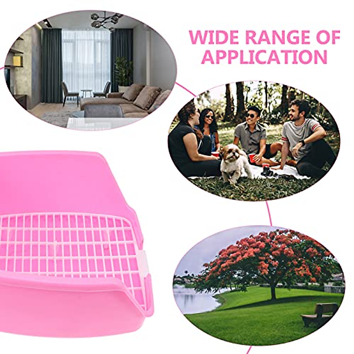 Balacoo Litter Box for Rabbit Pink Rabbit Litter Box Toilet Potty Trainer Litter Bedding Box for Small Animals Rabbits Bunny Guinea Pigs Chinchilla Ferret Cage Supplies Large Rabbit Litter Box