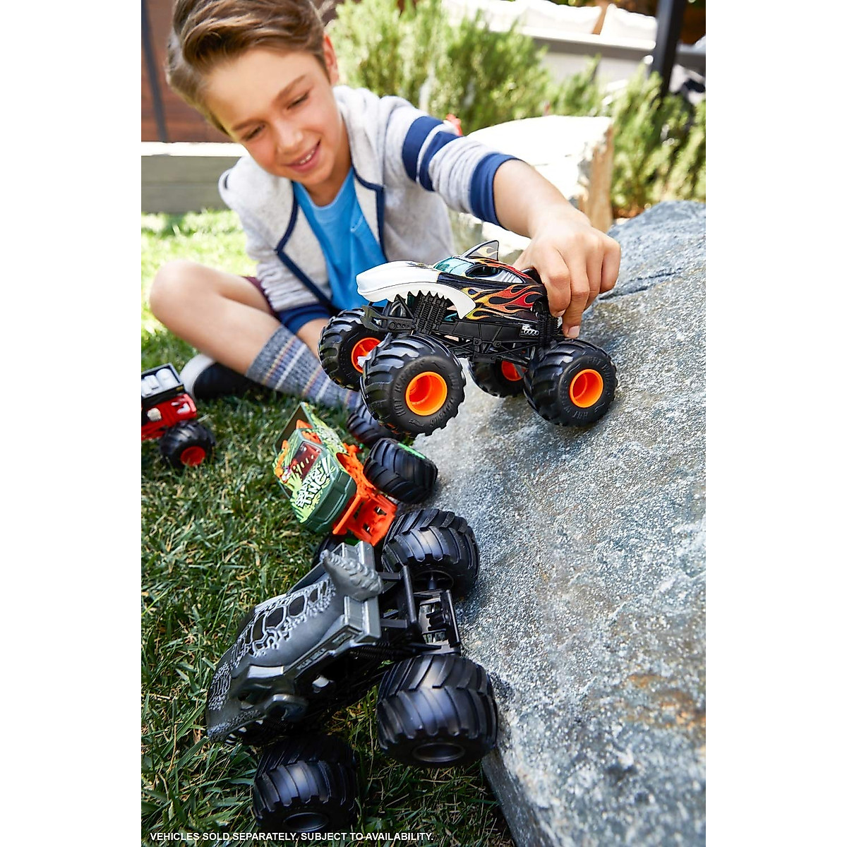 Hot Wheels Monster Trucks 1:24 Scale Pizza Co Vehicle for Kids Age 3 4 5 6 7 8 Years Old Great Gift Toy Trucks Large Scales