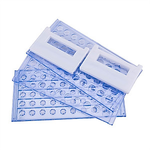 Bipee Scientific Detachable Test Tube Rack for Tubes of Dia.≤17mm, 50 Holes, PS Material (2pcs) (Tuberack-50x16)