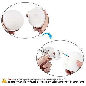 Weatherproof Gutter Mount for Google Nest Cam (Battery), Adjustable Aluminum Alloy Mount Bracket with No Drilling (2 Pack, White)