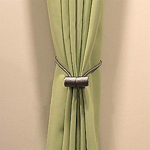 WCNMB Beautiful and Stylish 1Pc Magnetic Curtain Tieback Magnet Buckle Strap Curtains Holdbacks Clip Rod Tie Backs Hanging Belts Rope Accessoires Curtain tie (Color : Sapphire, Length