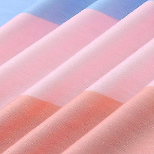 CHUNG Women's Cute Cotton Pajama Set Flamingo Print Tank Tee Shorts Sleepwear Summer (Large, Stripe Pink)