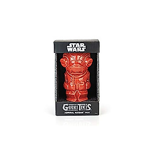 Geeki Tikis Star Wars Admiral Ackbar Mug | Official Star Wars Collectible Tiki Style Ceramic Cup | Holds 19 Ounces