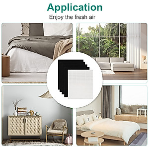 Yweller C545 True HEPA Replacement Filter S Compatible with Winix C545 P150 B151 9300 113050 Air Purifier, Replaces Winix Filter S 1712-0096-00,H13 Grade True HEPA Filters 1+4