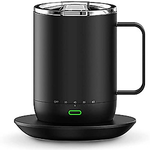 vsitoo S3pro Temperature Control Smart Mug 2 with Lid, Self Heating Coffee Mug 14 oz, 90 Min Battery Life - APP & Manual Controlled Heated Coffee Mug - Improved Design - Gifts for Coffee Lovers