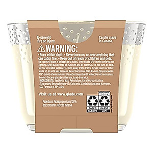Glade Candle Marshmallow Irish Cream, Fragrance Candle Infused with Essential Oils, Air Freshener Candle, 3-Wick Candle, 6.8 Oz, 3 Count