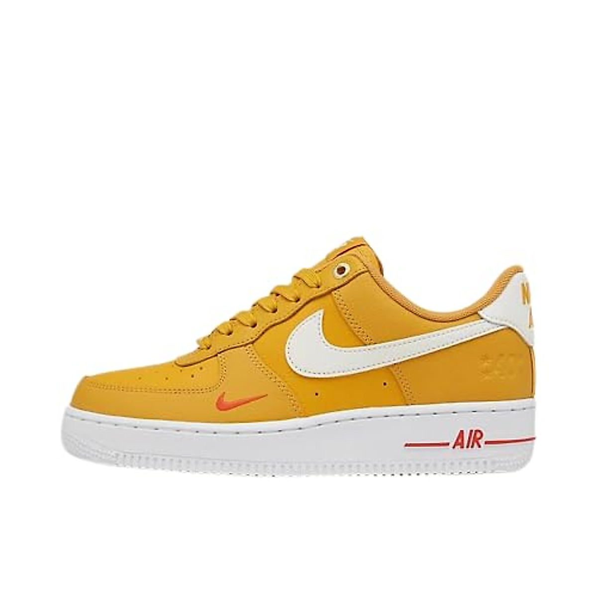 Nike AIR Force 1 '07 SE Women's Sohes (Yellow Ochre/Sail-White/Team Orange, Numeric_11_Point_5)
