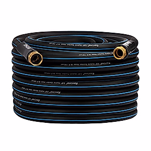 Fevone Garden Hose 100ft Heavy Duty Water Hose 5/8 Garden Hose Flexible Lightweight Garden Hoses 100 ft, 3/4 Solid Brass Fittings