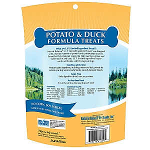 Natural Balance Limited Ingredient Dog Treats Potato & Duck Formula, 14 oz, 3 Pack