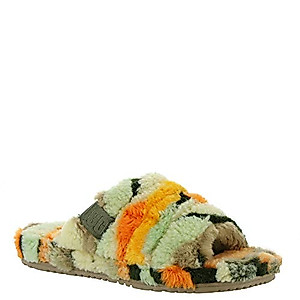 UGG Men's Fluff You CALI Collage Slipper, Olive, 9