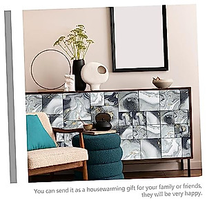 OSALADI 28pcs Wall Tile Stickers Decorations for Home Stickers Backsplash Trim Peel and Stick Flooring Piggy Bank for Wall Stickers & Murals Adhesive Tile Decals Tile Paste