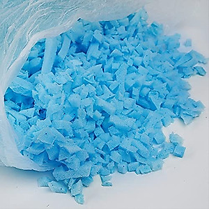 DR.DUDU 10lbs Shredded Memory Foam Filling for Bean Bag Filler, Soft and Convenient Pillow Stuffing Foam for Couch Cushion Dog Bed Chair Arts Crafts, Added Gel Particles