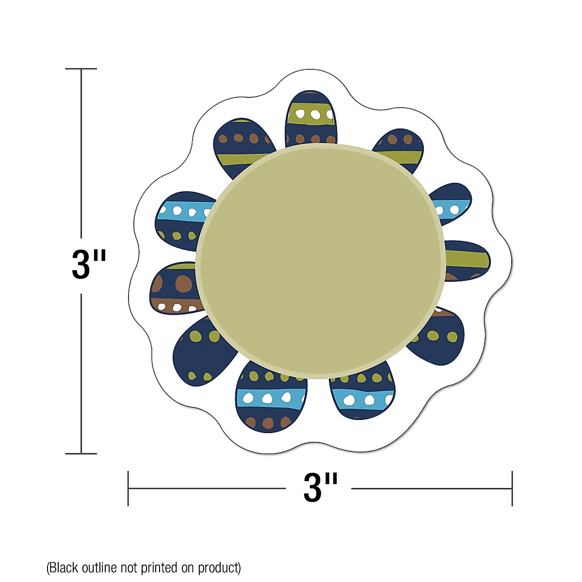 Carson Dellosa | You-Nique Flowers Mini Cut-Outs | 3-inch x 3-inch, 35pcs