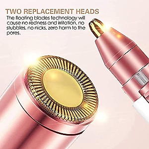 QINERSAW Nose Hair Trimmer for Men and Women, 2 in 1 Ear and Nose Hair Trimmer, Professional Painless Nose Hair Remover, Waterproof, USB Rechargeable, Dual Edge Blades (White)