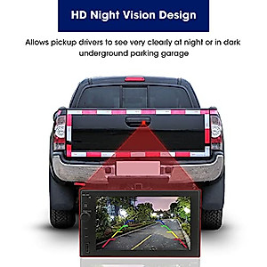 LEADSIGN Tailgate Handle Backup Rear View Camera for Tacoma 2005-2014,Aftermarket Tailgate Door Handle Replacement Parking Camera, RCA Connector