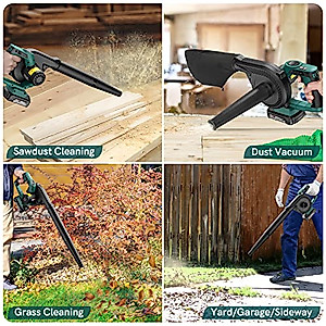 NEU MASTER 20V Leaf Blower Cordless, Mini Electric Leaf Blower Battery Powered, 7 Speed Handheld Leaf Blower and Vacuum with 2.0 Battery & Charger for Lawn Care, Patio, Yard, Jobsite