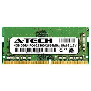 A-Tech 4GB RAM Replacement for Samsung M471A5244CB0-CTD | DDR4 2666MHz PC4-21300 1Rx16 1.2V SODIMM 260-Pin Memory Module