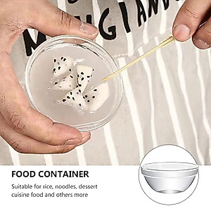 6Pcs Mini Meal Prep Bowls, Glass Ramekins Bowls, Stackable Clear Serving Bowls, Heat Resistant Food Bowls, for Salad, Dessert, Dips, Candy Dishes, Stackable and Dishwasher Safe, 2.3 Inches