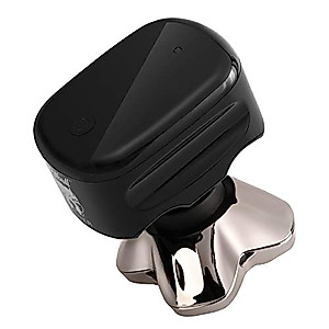 Skull Shaver Pitbull Silver PRO Electric Head & Face Shaver for Men, Wet/Dry 4 Razor Hair Trimmer - 4D Rechargeable Rotary Shaver with Lithium-Ion Battery & Cordless USB - Water Resistant Grooming Kit