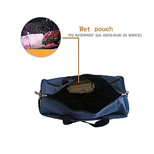 Sports Gym Bag with Wet Pocket & Shoes Compartment for Women & Men