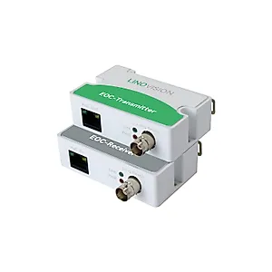 【Upgraded】LINOVISION POE Over Coax EOC Converter IP Over Coax Max 3000ft Power and Data Transmission Over Regular RG59 Coaxial Cable for Upgrading Analog Surveillance System to IP Surveillance System
