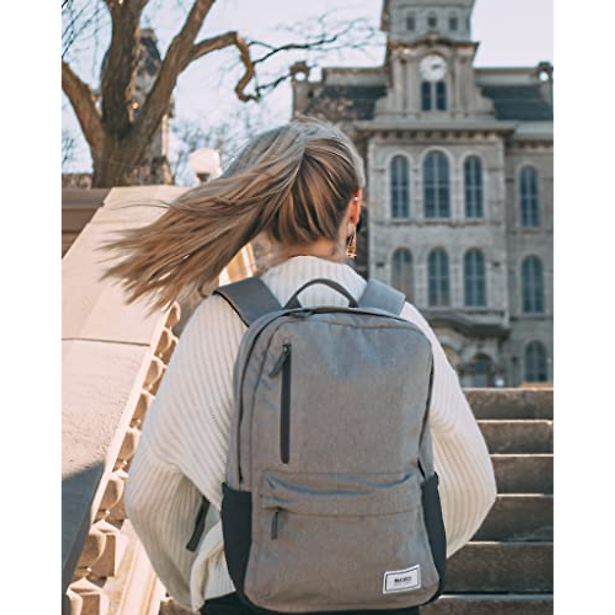 Solo Re:Cover 15.6 Inch Laptop Backpack, Grey