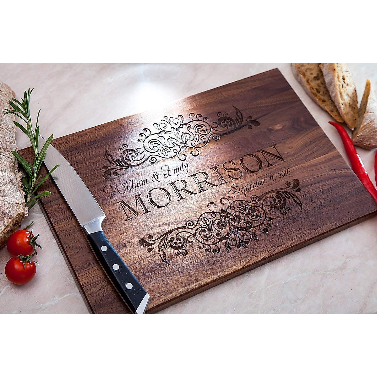 Personalized Cutting Board - Christmas gift - Rustic Home Decor - Engraved Cutting Board - Custom Cutting Board - Kitchen Decor - Home Decor - Wedding Gift Engagement
