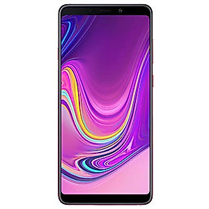SAMSUNG Galaxy A9 2018 (128GB, 6GB RAM) 6.3" Display, Quad Camera, 4G LTE Dual SIM GSM Factory Unlocked, International Version - No Warranty (Bubblegum Pink)