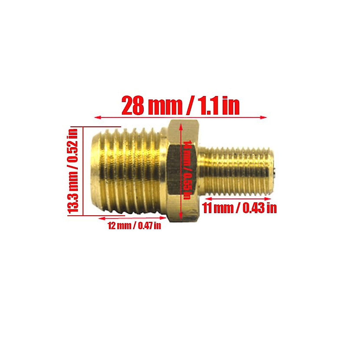 Tank Valve, 2pcs Schrader Valve Standard Valve Core with 1/4''NPT Male Threads for Air Compressor Tanks