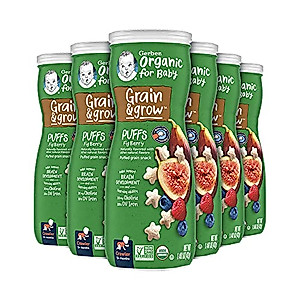 Gerber Baby Snacks Organic Puffs, Fig Berry, 1.48 Ounce (Pack of 6)