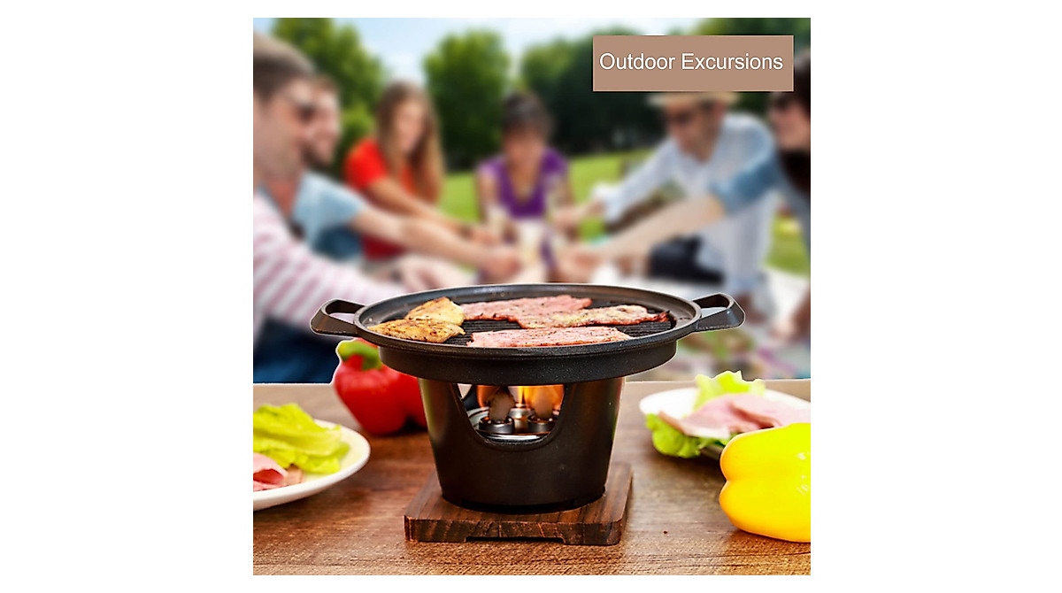 Mini Hibachi Grill 6.7in Portable Japanese Style Barbecue