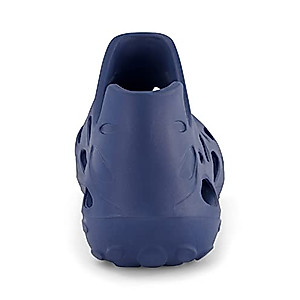 ZeroXposur Mens Aqua Moc - Navy Water Shoes for Men Using Algae-Based EVA - Garden Shoes (Solid Navy, Mens 9/Womens 11)