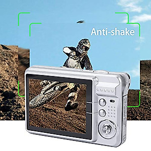Akozon Kids Digital Camera, 2.7 Inch Screen 1080P HD Children Toy Camera Kids Digital Video Camera HD Children Camera (Silver)