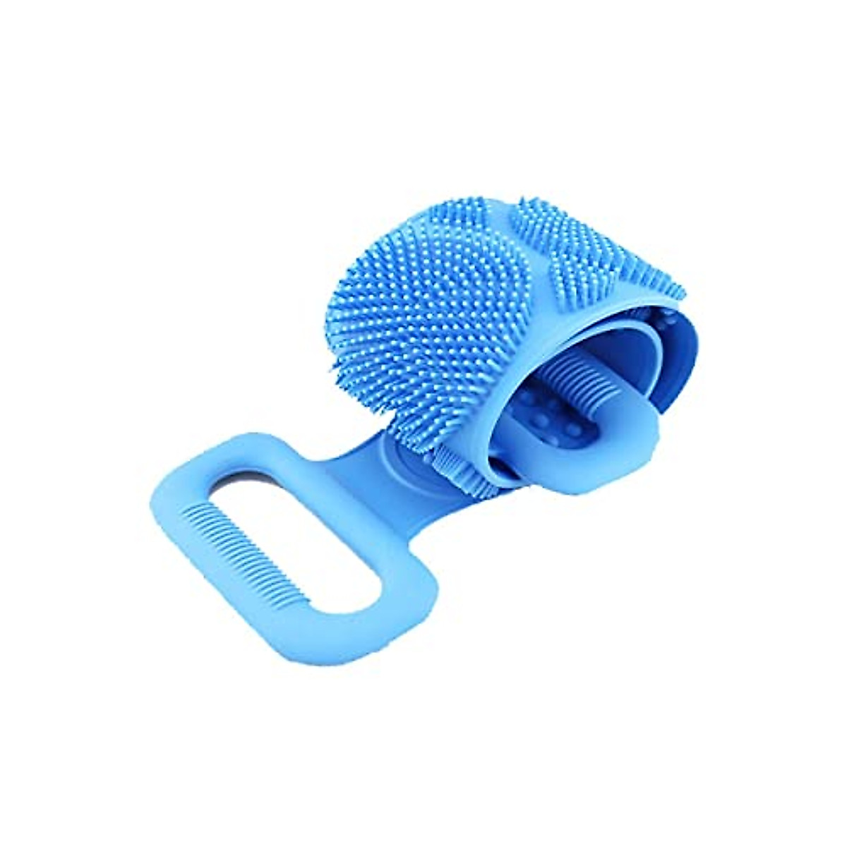 INGVY Dry Brushing Body Brush Bath Brushes Body Scrubber Silicone Shower Exfoliating Brush Belt Back Scrub Massage Cleaner Cleaning Strap Bathroom Accessories