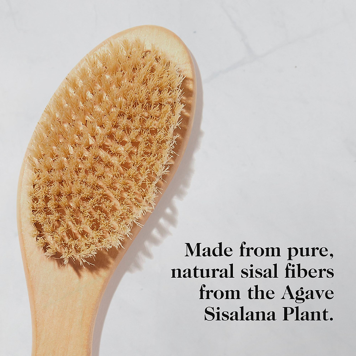 goop Beauty Dry Brush | Exfoliating & Detoxifying for Dry Skin | Wooden Brush with Natural Biodegradable Sisal Fibers | Sweeps Away Dead Skin Cells for Luminous, Smooth Skin | FSC-Certified