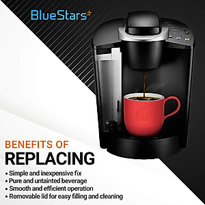 BlueStars (2024 Update) Universal Fit 2 PACKS 119367 Reusable Coffee Keurig Filter Replacement Part - Reusable K Cups for Keurig K-cup 2.0 Series Keurig Reusable Coffee Pods