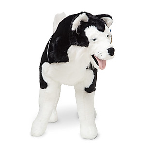 Melissa & Doug Giant Siberian Husky - Lifelike Stuffed Animal Dog (over 2 feet tall)