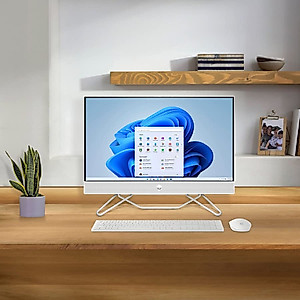 HP 24-cb1000a 24-cb1256 All-in-One Computer - AMD Ryzen 5 5625U Hexa-core (6 Core) - 8 GB RAM DDR4 SDRAM - 256 GB M.2 PCI Express NVMe SSD - 23.8" Full HD 1920 x 1080 Touchscreen Display - Deskto