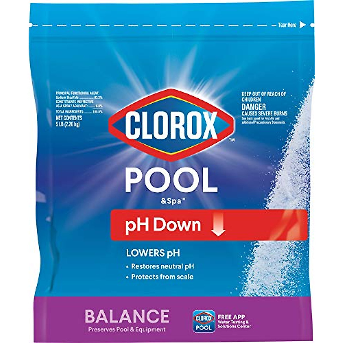 Clorox Pool&Spa 12105CLX pH Down, 5 lb