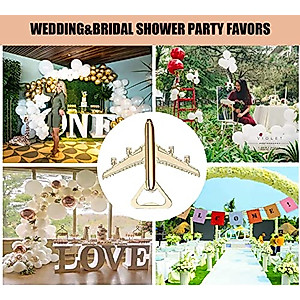 24PCS Airplane Bottle Opener for Wedding Favors Air Plane Travel Beer Bottle Openers for Guests,Party Souvenirs or Decorations…