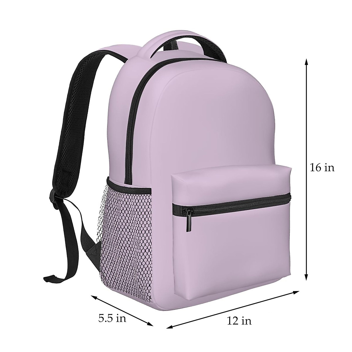 CUKCIC ERICAT 3D Printing Backpack Cute Purple Daily Large Capacity Personalized Backpack