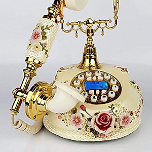 Telephone Retro Telephone Home Rotary dial Fixed Telephone Business Office landline 182325cm (3 Specifications Available) (Color : A2) (A2)