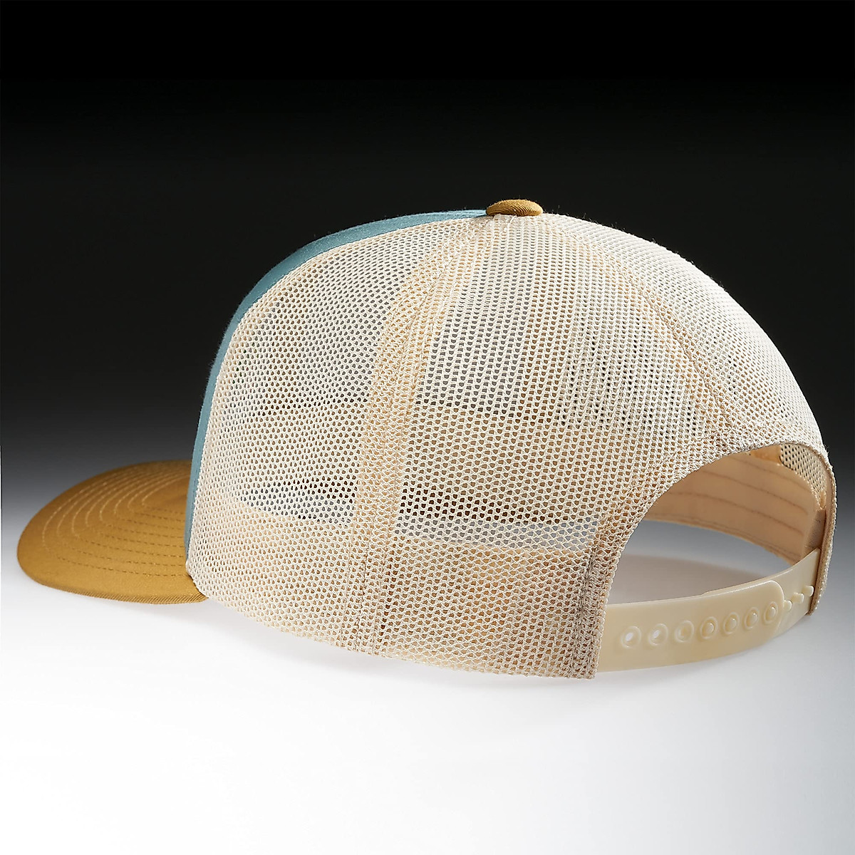 LARIX Light Blue Hat, Tamarack Mountain, No Sweat Liner, Trucker Hats for Men