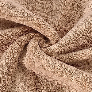 sense gnosis Hand Towel Set of 3 Premium 100% Cotton Ultra Soft Highly Absorbent Decorative Hand Towels for Bathroom Home Hotel Spa 13 X 29 Inch (White, Khaki, Grey)